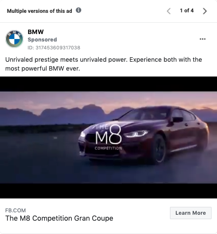 bmw adverts