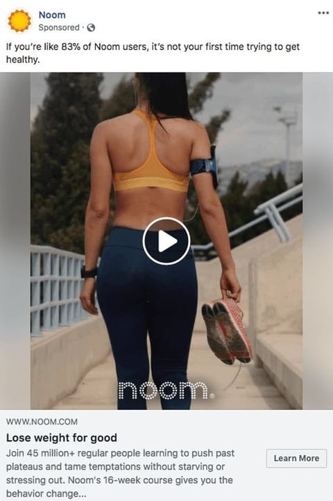 weight loss ads examples